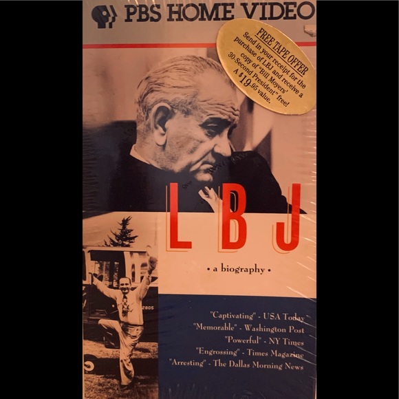 Media | Lbj A Biography On Vhs Factory Sealed 2 Tapes 4 Hours | Poshmark